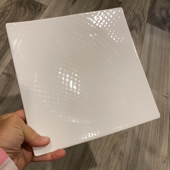 Sam & Squito | Dining | Sam Squito 8 Textured Square Salad Plate Glossy ...